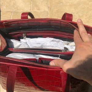 Monsac | Bags | Monsac Original Red Leather Handbag | Poshmark